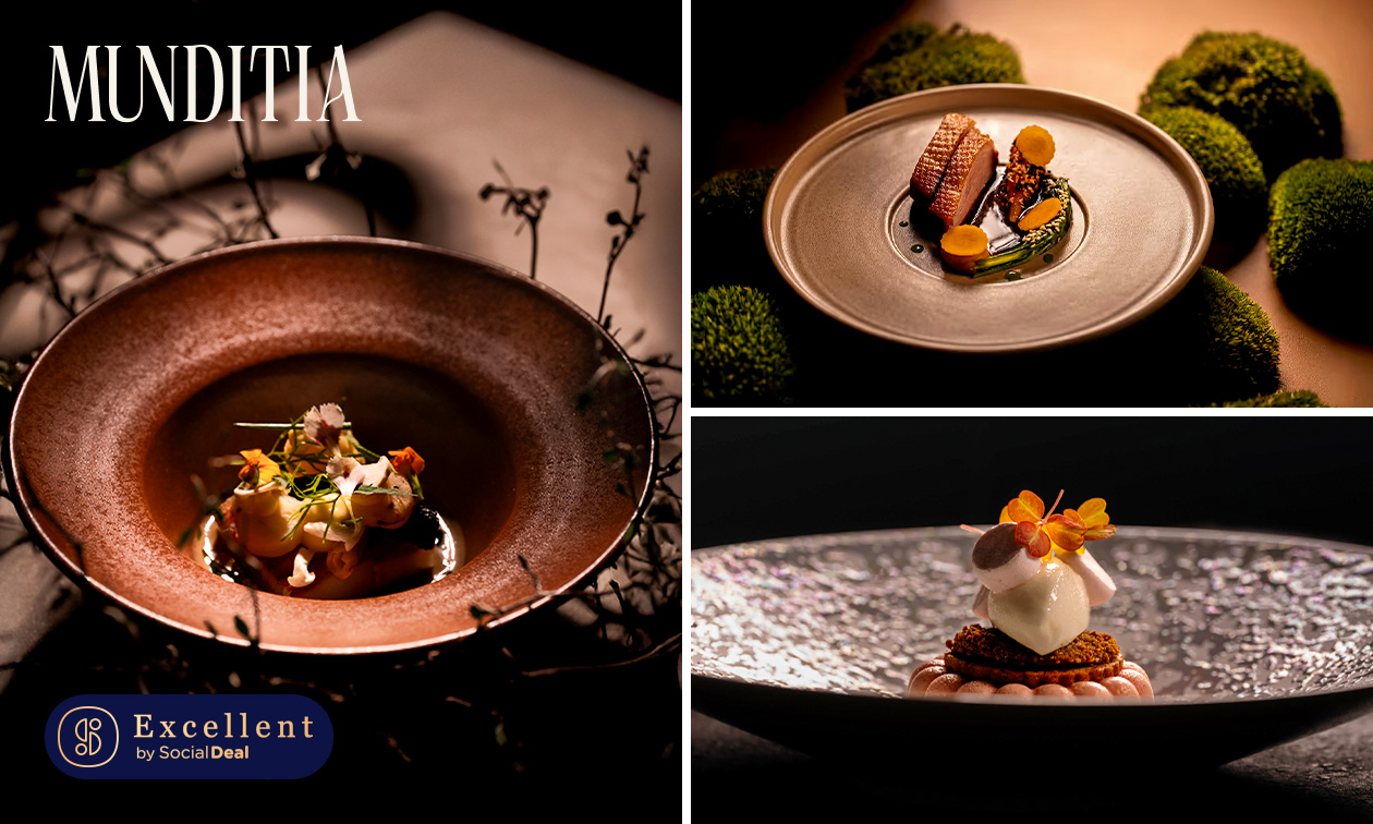 Restaurant Munditia, 3- of 4-gangenlunch van de chef bespaar 38% in ...